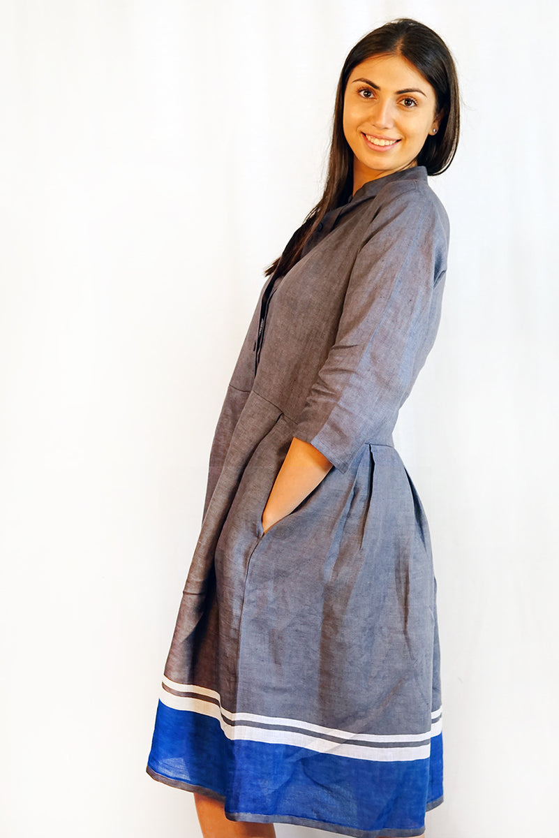 Dashant Linen Dress | DASH-G – Tradition Textiles